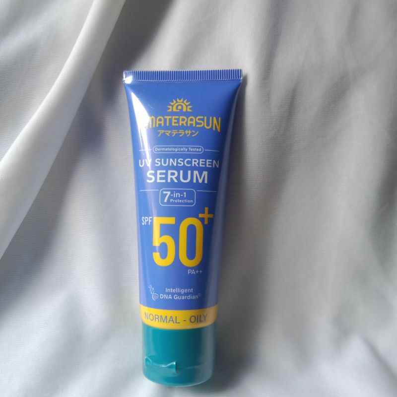 Jual AMATERASUN UV Sunscreen Serum SPF 50+ PA++ | Shopee Indonesia