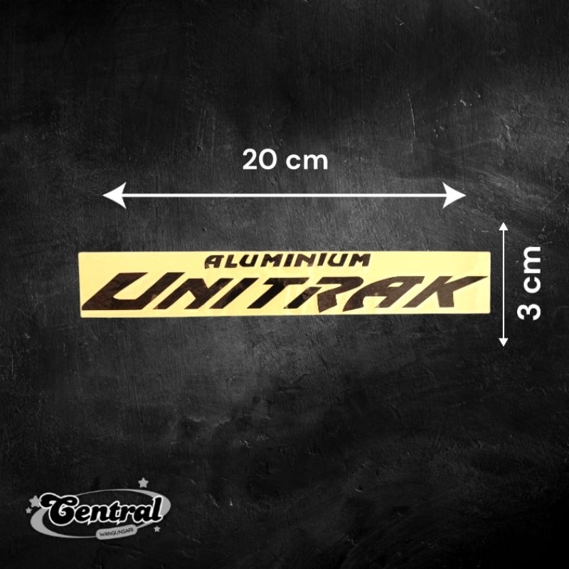 Jual Sticker Kawasaki Alumunium Unitrak Unitrack Hitam | Stiker ...