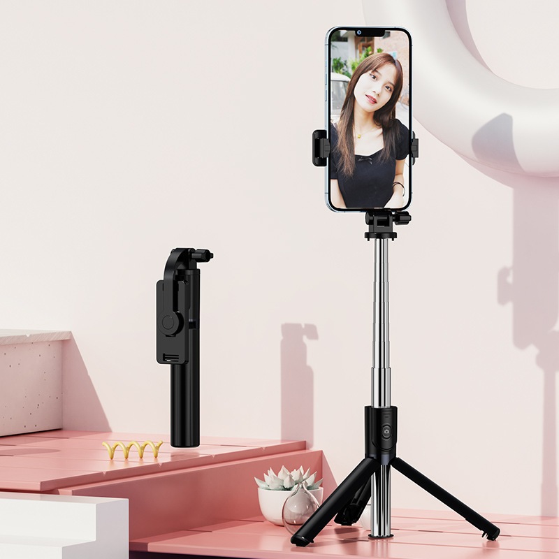Jual HELIXORA A8 Tripod Tongsis Bluetooth 4 in 1 dengan Lampu LED ...