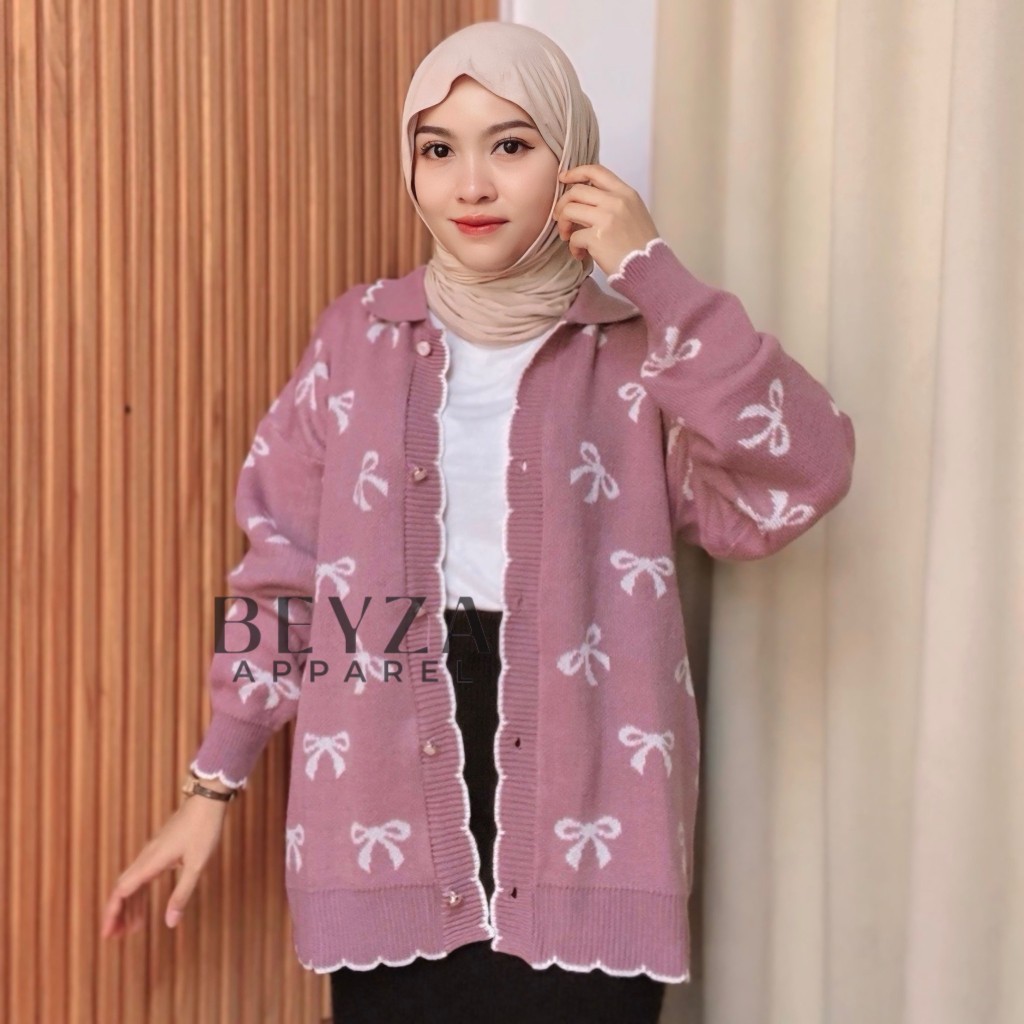 Jual [Beyza Apparel] Camellia Cardy Rajut Premium Outer Wanita Knitwear Cardigan Nyaman Atasan ...