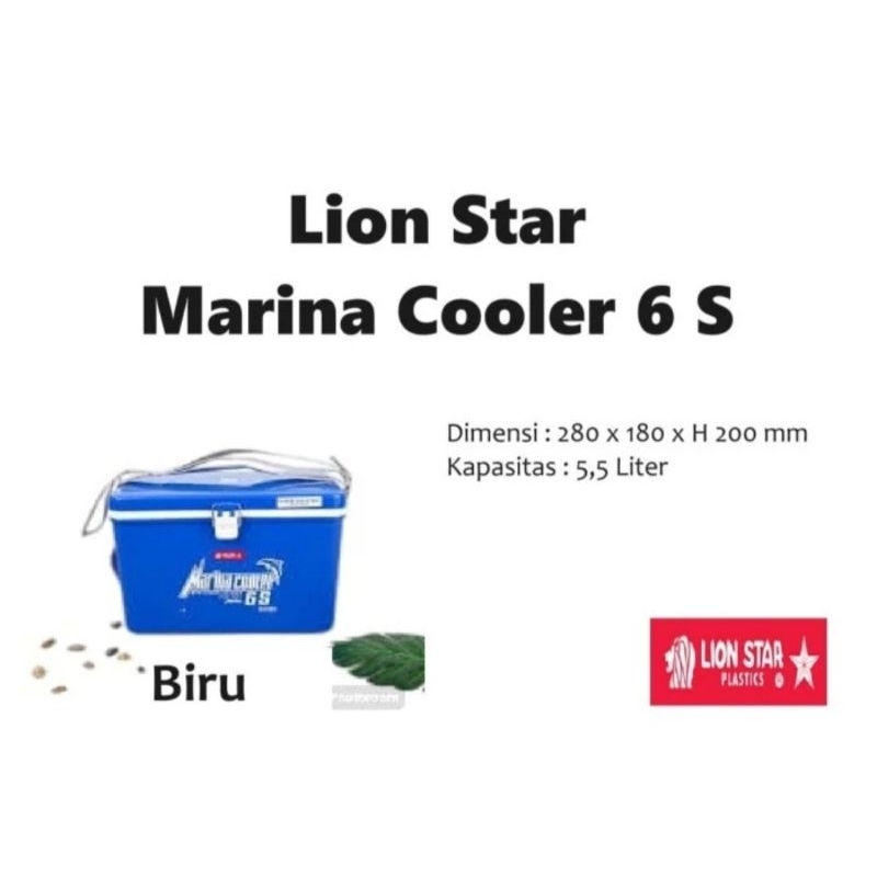Jual Cooler Box Es Lion Star Marina 6S 5,5liter Penyimpanan Dingin Kotak | Shopee Indonesia