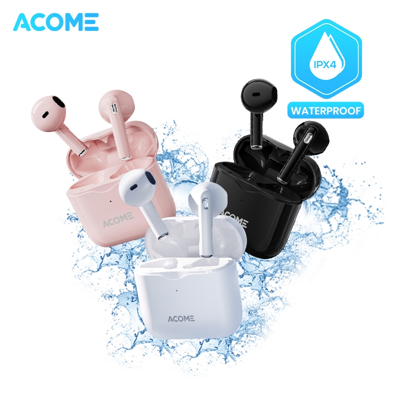 Jual ACOME INPODS AT01 HEADSET EARPHONE TWS BLEUTOOTH 5.3 IPX4 ...