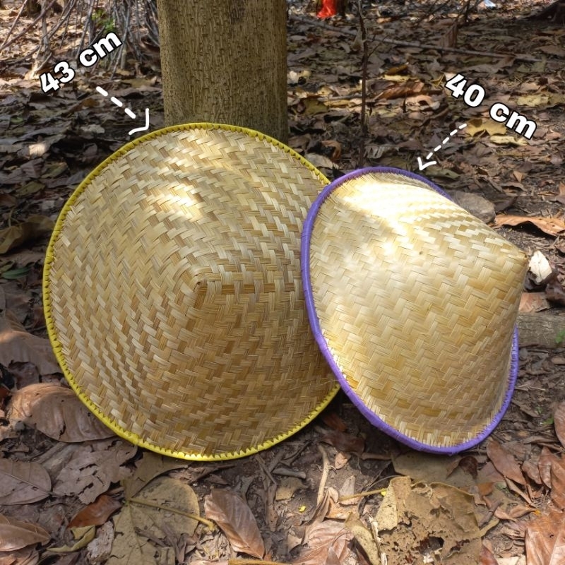 Jual [MURAH] ️CAPING TOPI PETANI 40CM BESAR DEWASA CAPIL CAPING COPEL ...