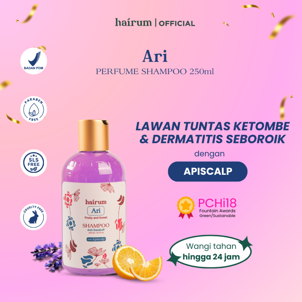 Jual 𝐇𝐀𝐈𝐑𝐔𝐌 Ari 250ML Shampoo Parfum / Perfume Dengan Ekstrak Apiscalp ...