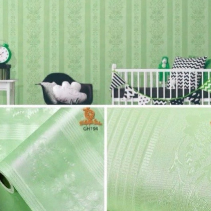 Jual Wallpaper Sticker Dinding Motif Premium Bunga Hijau Panjang 8 Meter x Lebar 45cm | Shopee ...