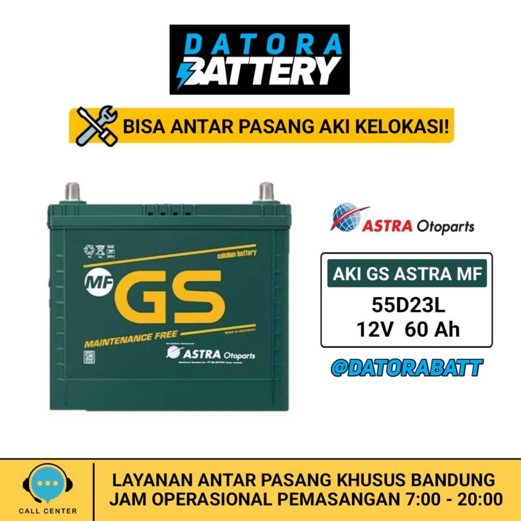Jual Aki Mobil Suzuki Grand Escudo GS MF 55D23L 60 Ah 12 V Aki Kering | Shopee Indonesia