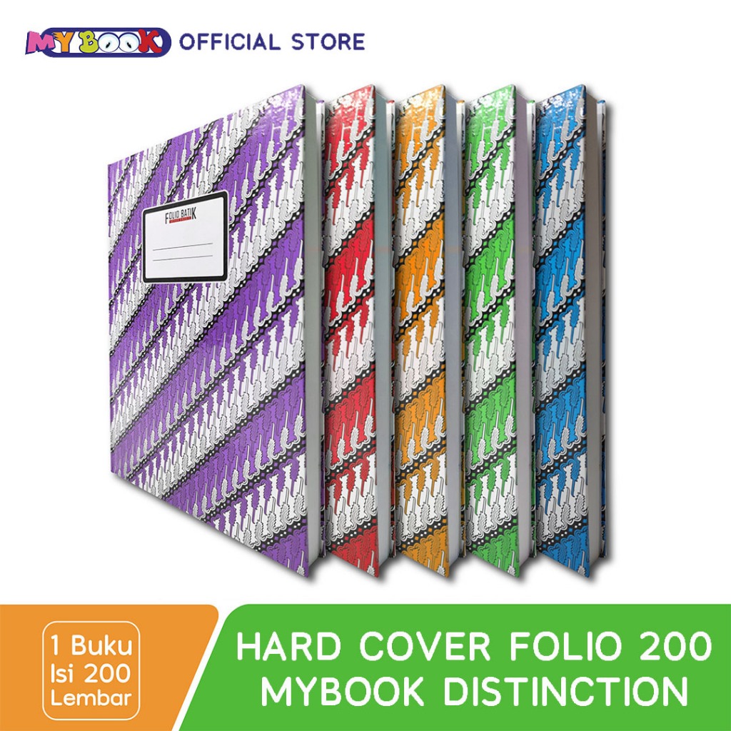 Jual My Book Distinction Buku Hard Cover Folio / F4 Batik Warna Warni ...