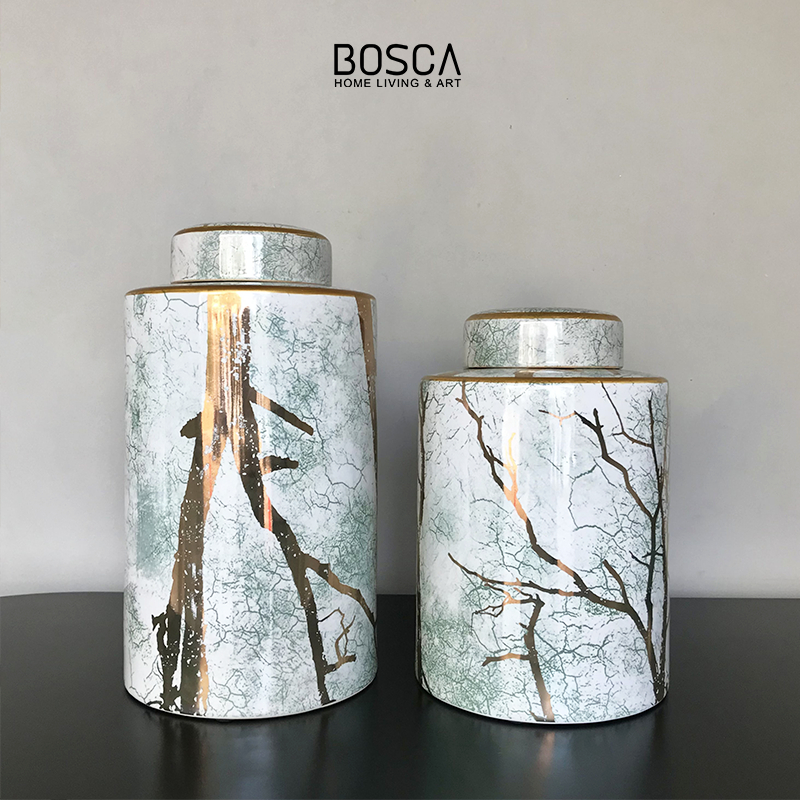 Jual Bosca Living - Alde Guci Vase / Pajangan Meja Guci Vas Keramik ...