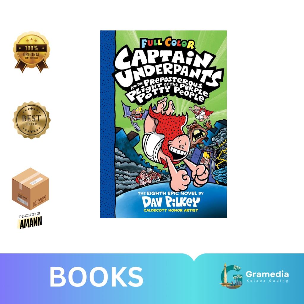 Jual Gramedia MKG - Buku Import Captain Underpants and the Preposterous ...