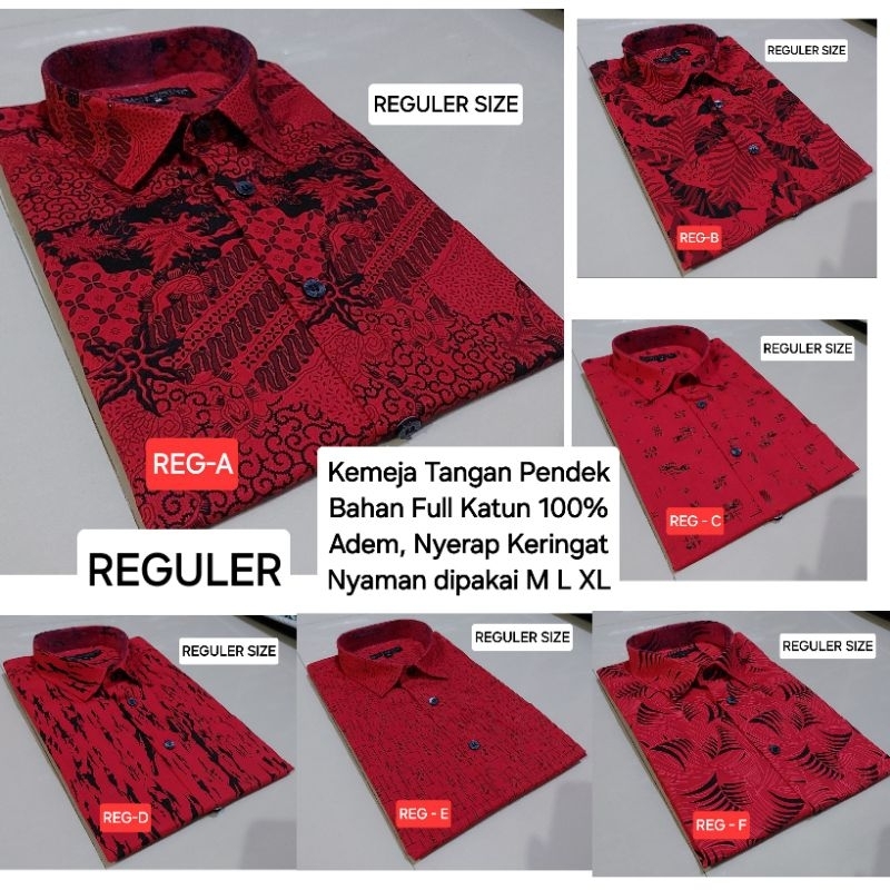 Jual Kemeja Merah Imlek dan Natal Lengan Pendek | Shopee Indonesia