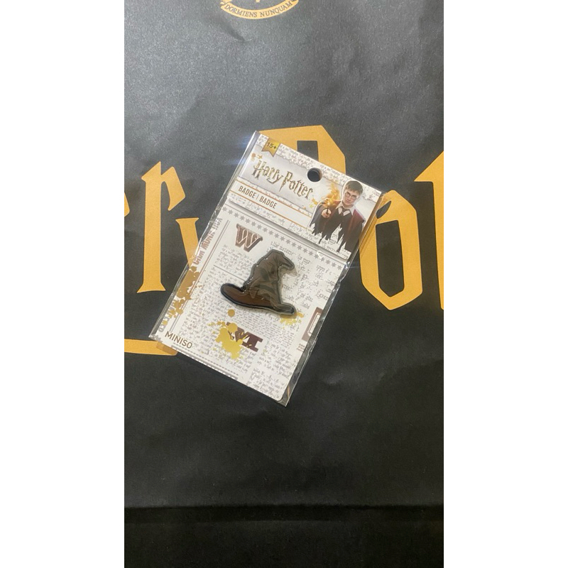 Jual Harry Potter x Miniso x HARRY POTTER Sorting hat badge pin ...