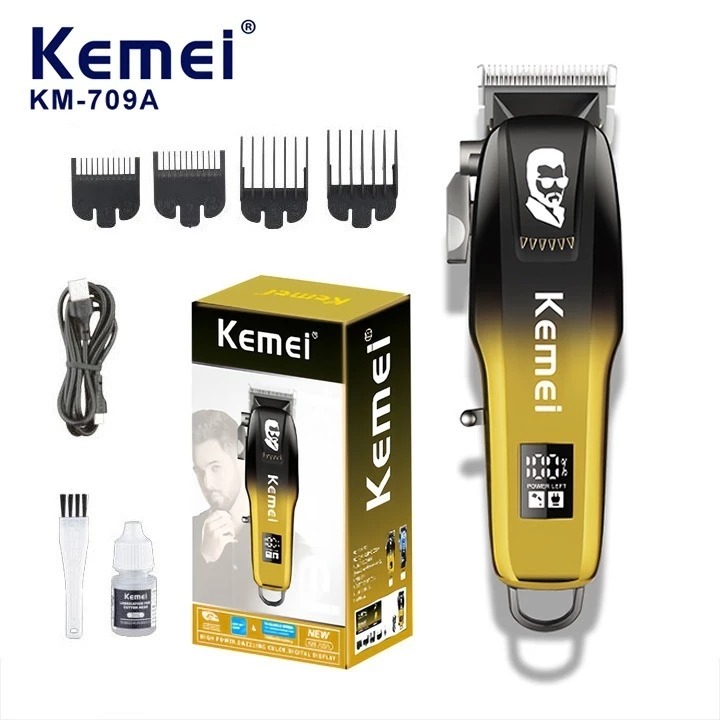 Jual 【COD】Kemei Alat Cukur Rambut Elektrik Hair Clipper Kemei KM-709A / KM-709A Alat Pencukur ...
