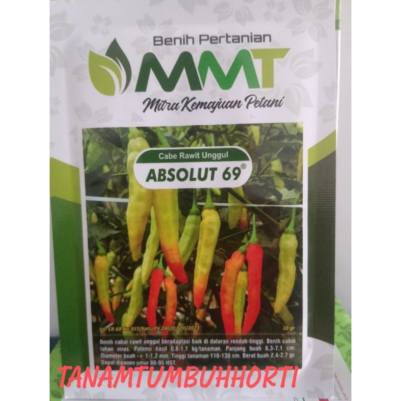 Jual Benih cabe cabai rawit Absolut 69 isi 10 gr MMT | Shopee Indonesia