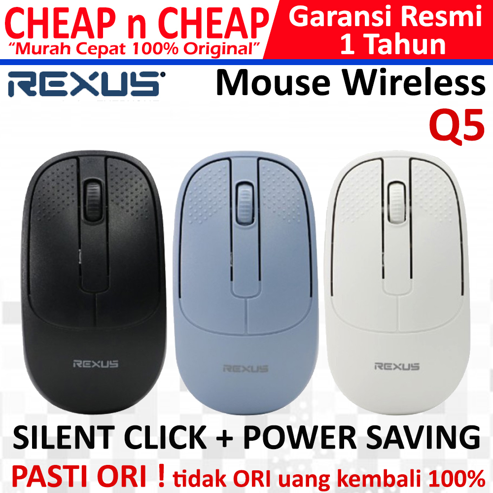 Jual Mouse Wireless Rexus Q5 Office Wireles 2.4Ghz | Shopee Indonesia