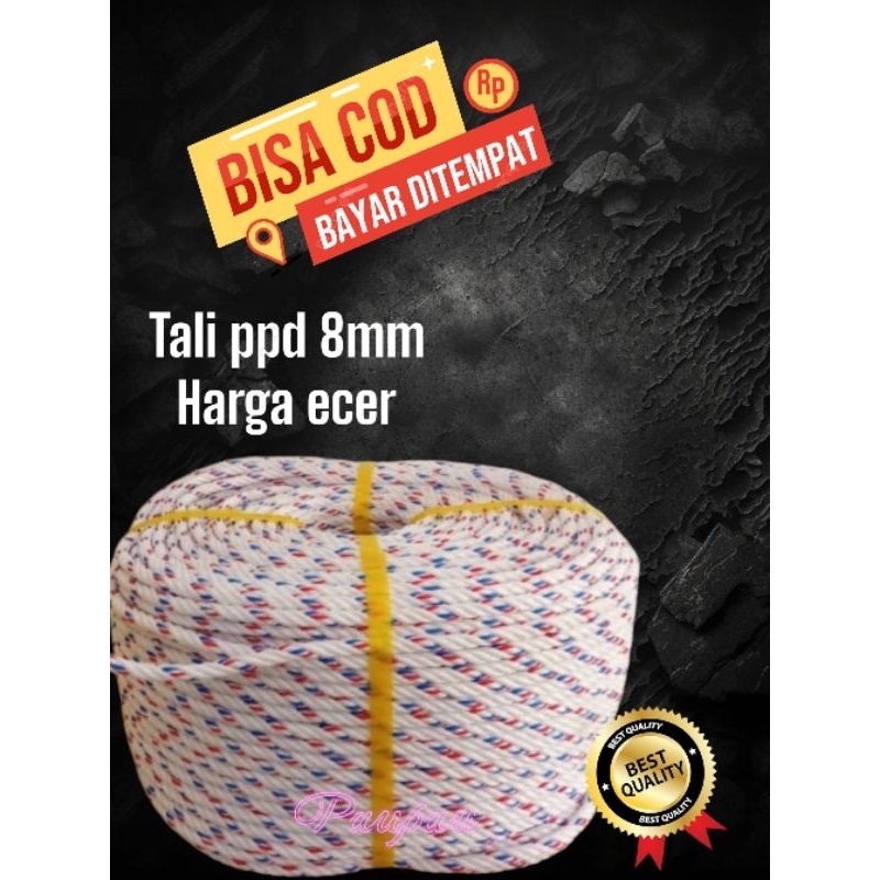 Jual TALI PPD 8MM PANJANG 50M / TALI IKAT BARANG / TALI IKAT UNTUK ...