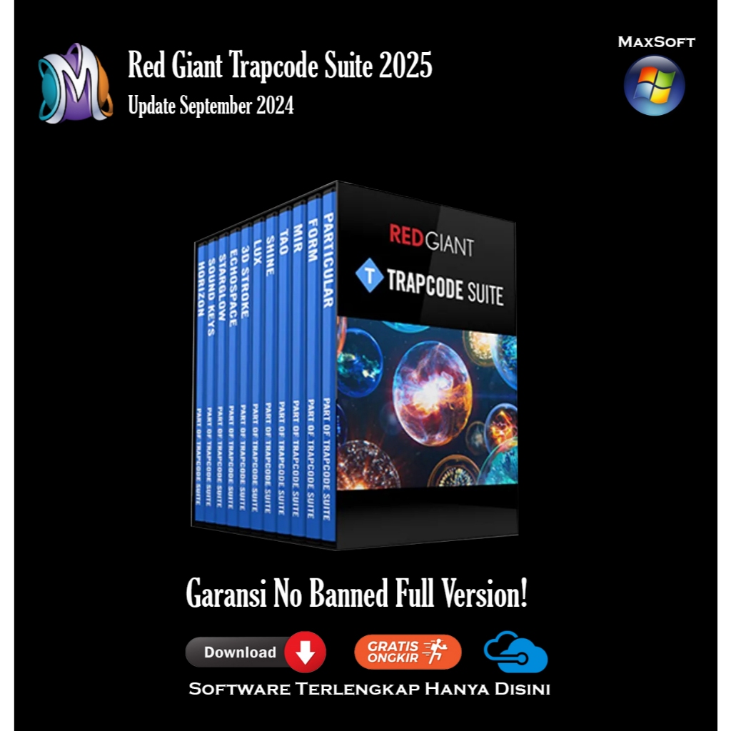 Jual Red Giant Trapcode Suite 2024, 2025 Softcopy | Shopee Indonesia