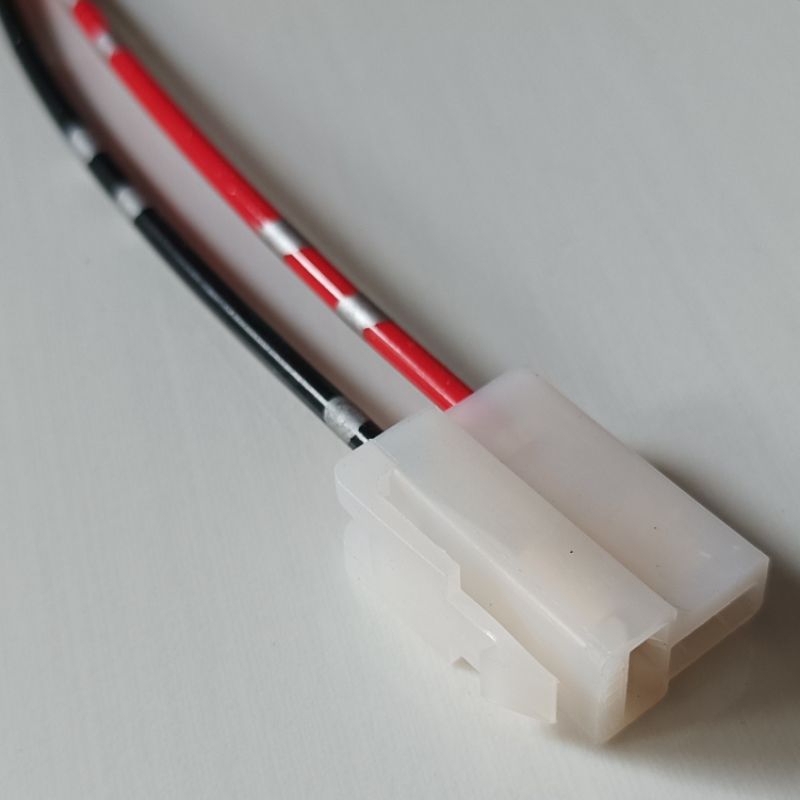 Jual Socket 2 Pin Besar 6.3 FEMALE Warna PUTIH + Kabel Bintik 1.25 ...