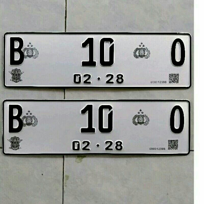 Jual Plat Nomor Mobil Reflektif Barcode | Shopee Indonesia