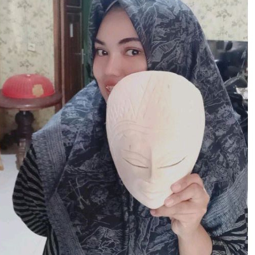 Jual topeng kayu polos shinta | Shopee Indonesia