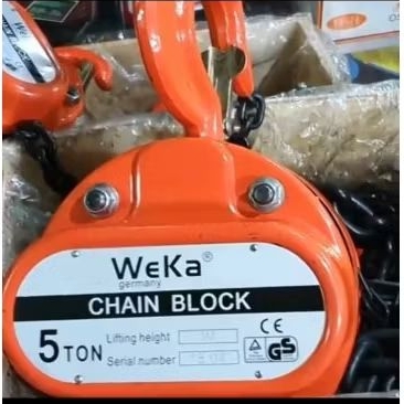 Jual Chain block Tekel 5 ton x 3,5,10,12,15meter weka germany | Shopee ...
