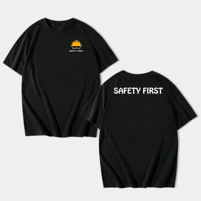Jual KAOS SAFETY FIRST KUNING KUNYIT HELM || DTF PRINTING | Shopee ...
