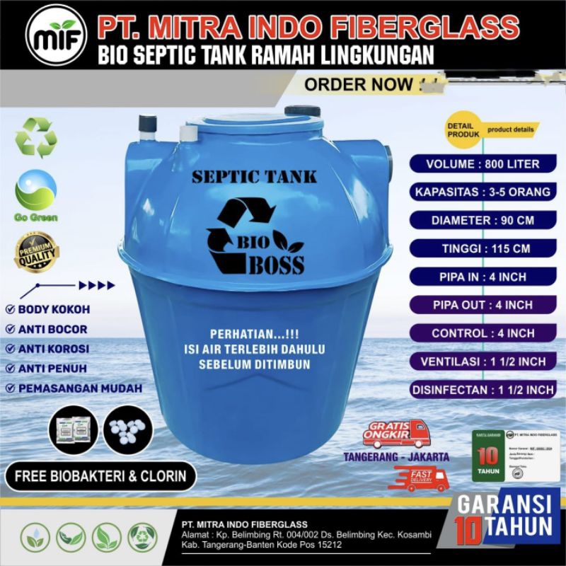 Jual septic tank 800 liter bio boss | Shopee Indonesia