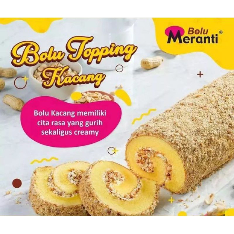 Jual Bolu Gulung Topping Kacang Keju / Durian / Mocca / Nenas ...