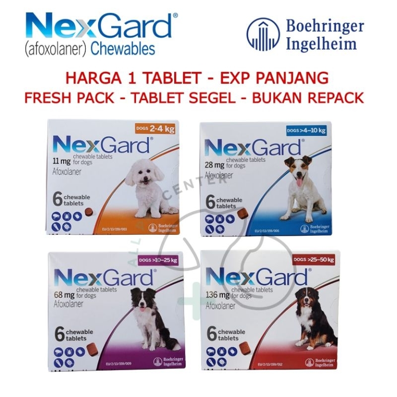 Jual Obat kutu anjing NEXGARD ukuran M (4-10 kg) Original / butir | Shopee Indonesia