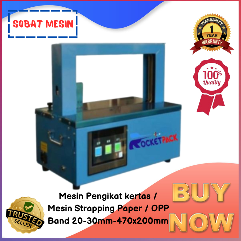 Jual Mesin Pengikat Kertas / Mesin Strapping Paper / OPP Band 20-30mm ...