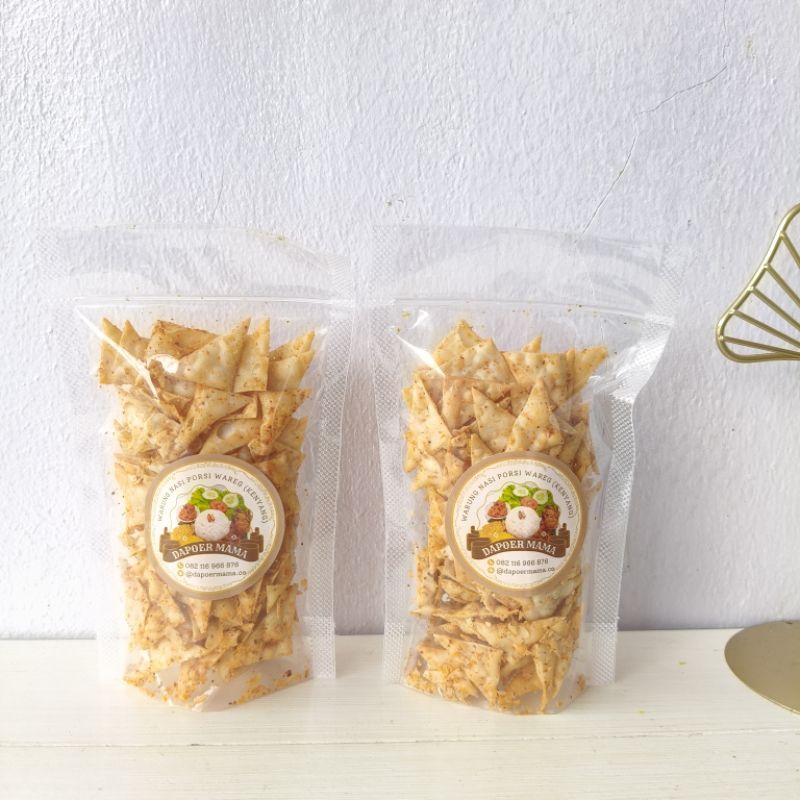 Jual KERIPIK PANGSIT 50 gr / PANGSIT / KUE BAWANG BANDUNG DAPOERMAMA ...