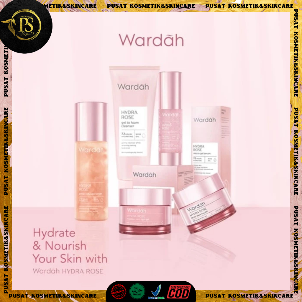 Jual New ! Wardah Hydra Rose All Series l Wardah Hydrate & Nourish Your ...