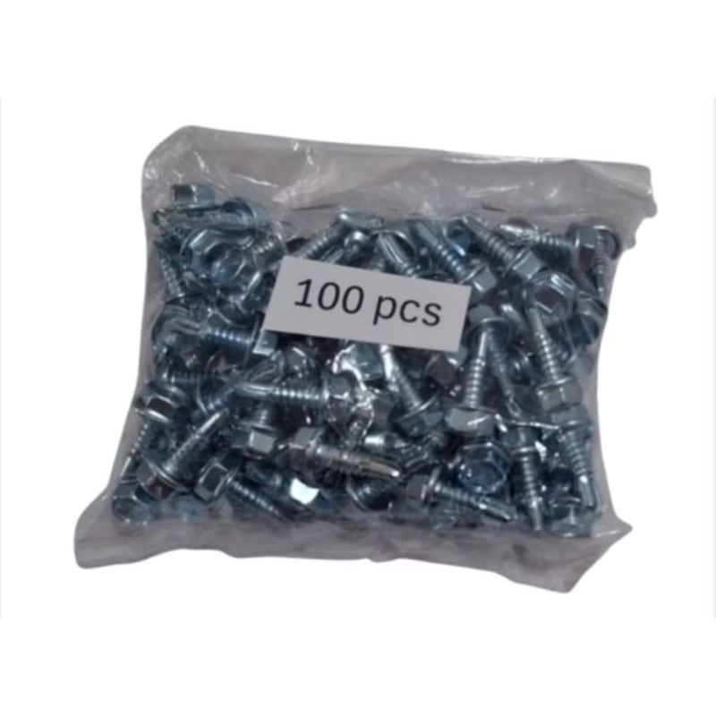 Jual Baut Roofing Ruping Rofing Skrup Baja Ringan 10x18 Isi 100 Pcs ...