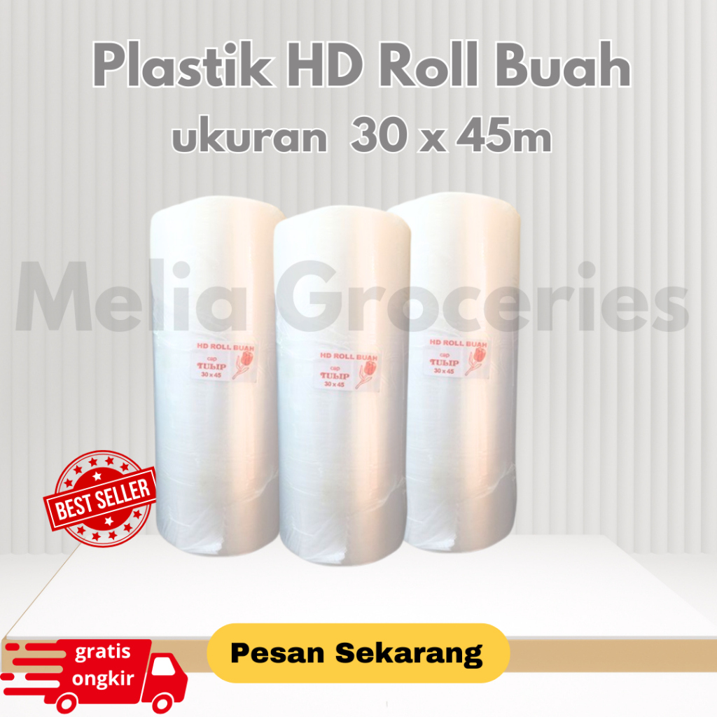 Jual Plastik HD/ Plastik Roll 30CM X 45CM / Plastik Roll Buah / Plastik ...