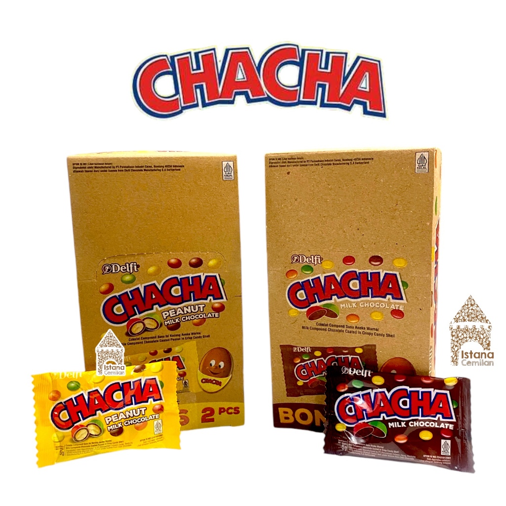 Jual Chacha / Cha Cha Delfi Cokelat BOX isi 20 pcs | Shopee Indonesia