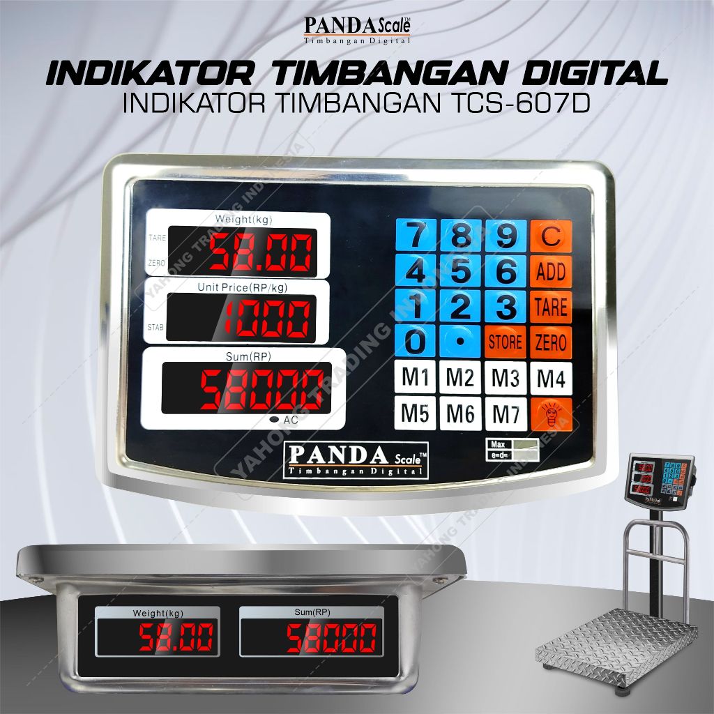 Jual Indikator Timbangan Digital Kepala Timbangan Digital Dual Display ...