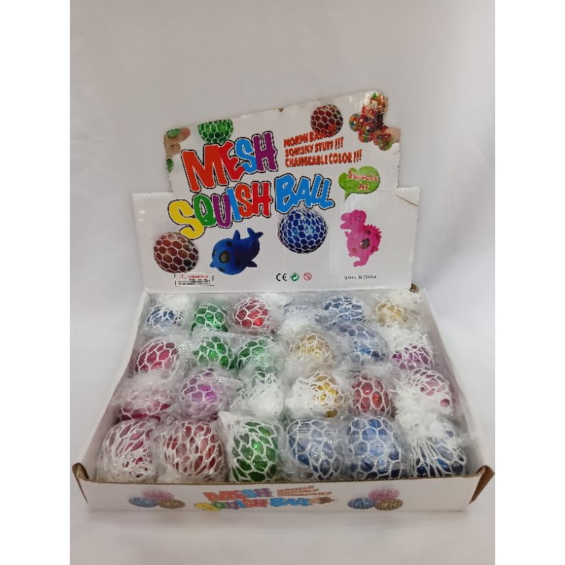Jual Mainan Mesh Squish Ball Squeeze isi 24 pcs/box | Shopee Indonesia