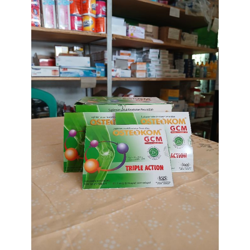 Jual OSTEOKOM GCM (Glucosamine - Chondroitin - MSM) 1 Strip 4Tab ...