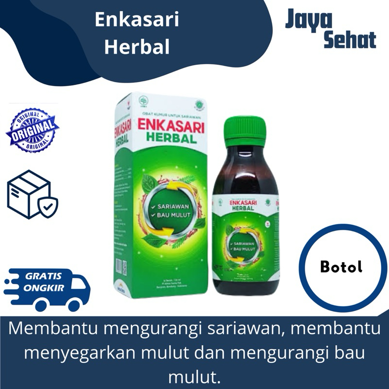 Jual Enkasari Herbal Obat Kumur Untuk sariawan Dan bau Mulut | Shopee ...