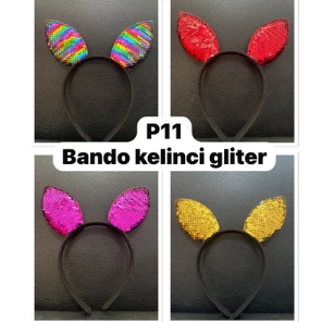 Jual Bando Kelinci | Bando bunny Glitter (Warna random) | Shopee Indonesia
