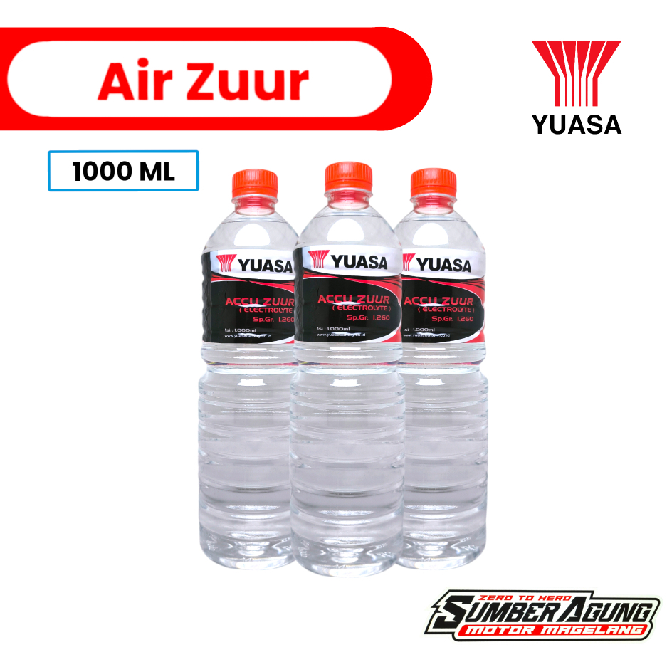 Jual Air Aki Zuur Yuasa 1000 ML Original & Berkualitas Tinggi - Untuk ...