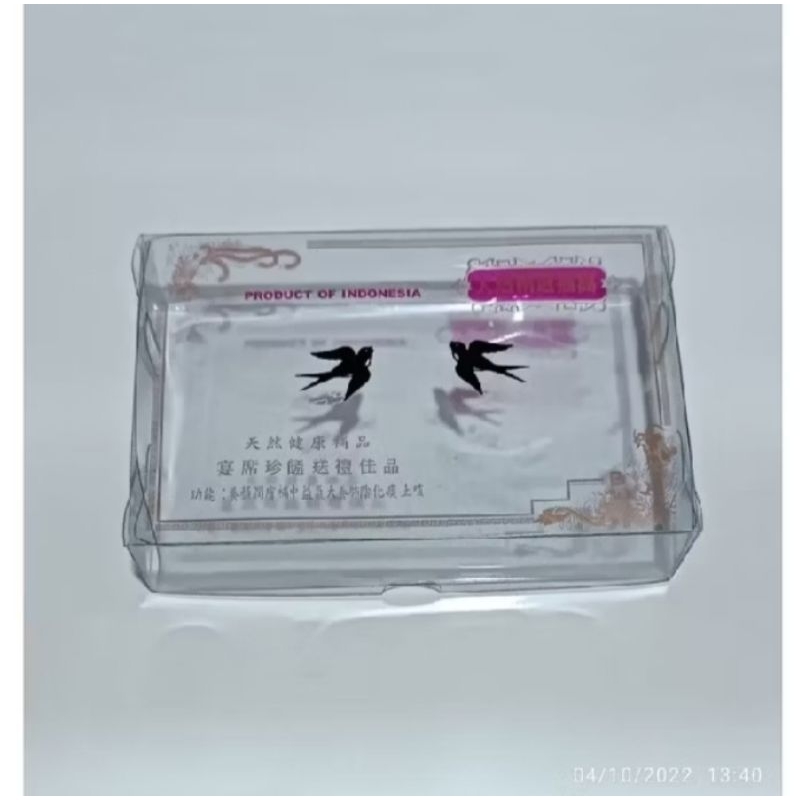 Jual kotak mika sarang burung walet logo emas 100gr | Shopee Indonesia