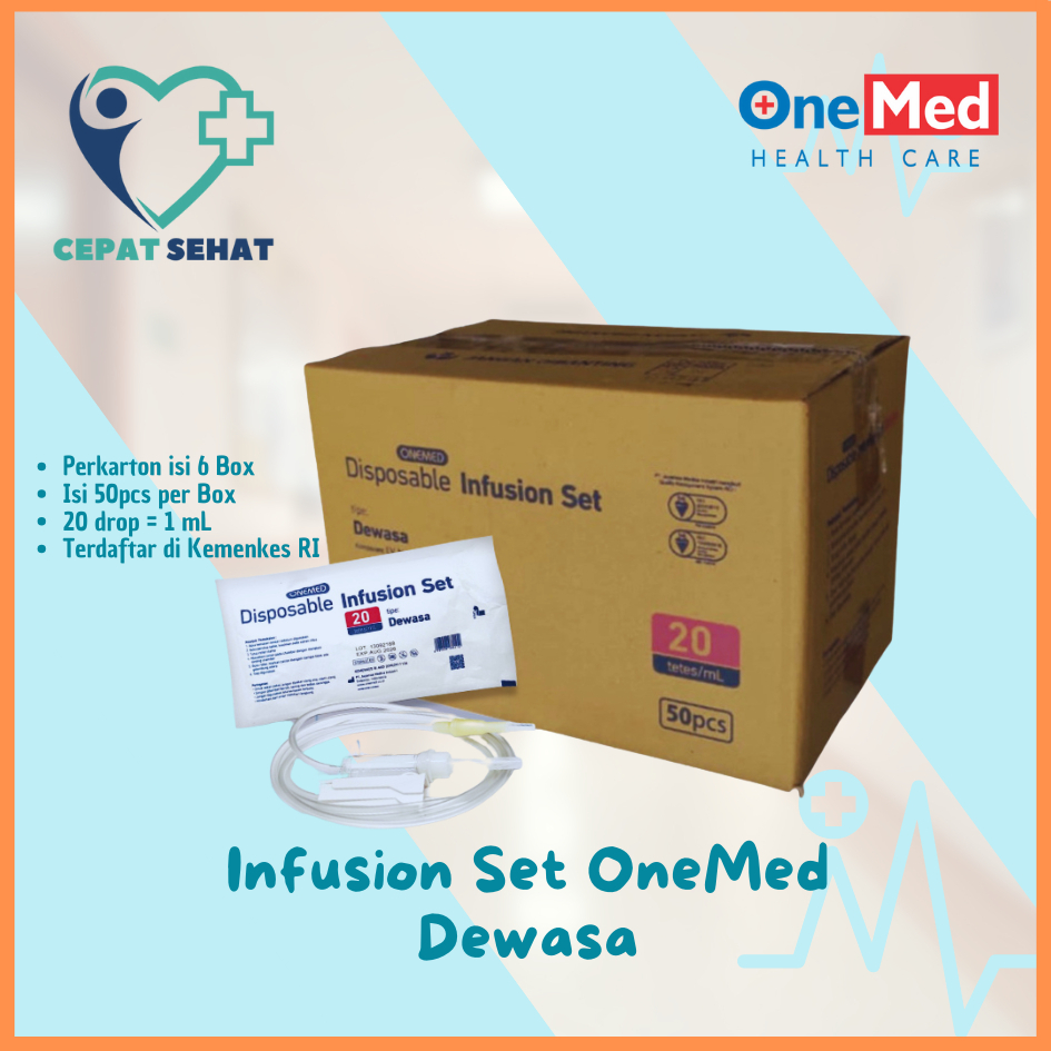 Jual Infuset OneMed Infuset Selang Infus Ecer Per Pack | Shopee Indonesia