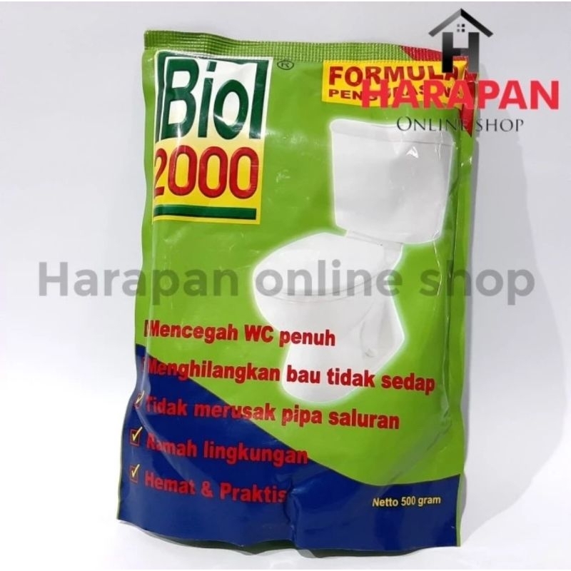 Jual BIO 2000 BIO2000 penguras wc 500gr obat septic tank anti sumbat ...