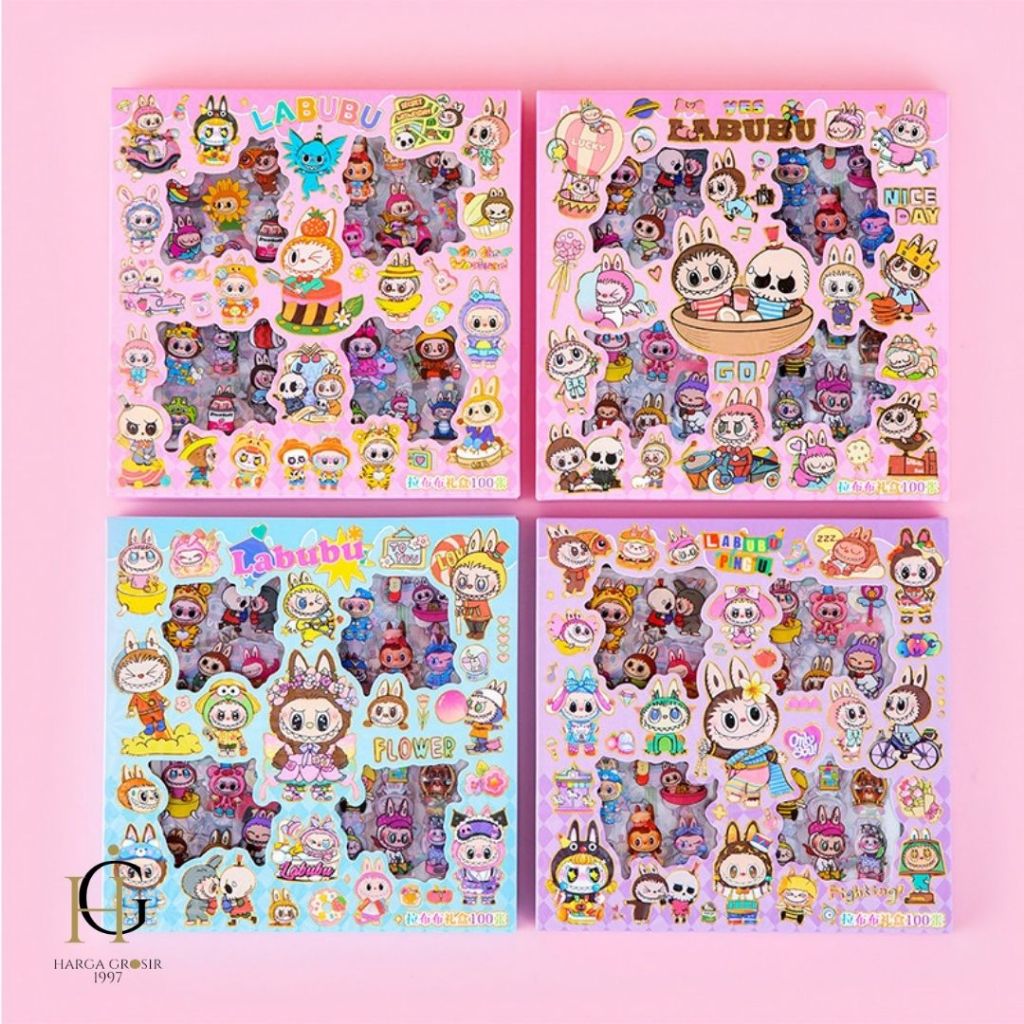 Jual STIKER 100 LEMBAR LABUBU CYK STIKER ANTI AIR MURAH JURNAL BISA COD ...