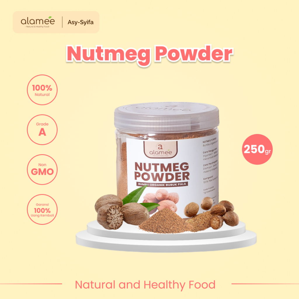 Jual Bumbu Dapur Pala Bubuk Nutmeg Powder Rempah Tanpa Campuran Organik ...