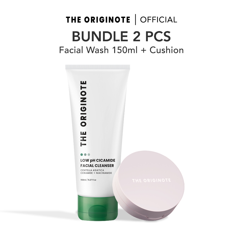 Jual The Originote Bundle High Cover Serum Cushion - Low pH Cicamide ...