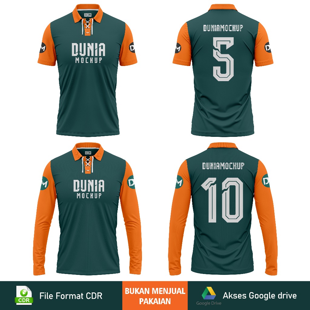 Jual Mockup Jersey Kerah Tali - Corel DRAW | Shopee Indonesia