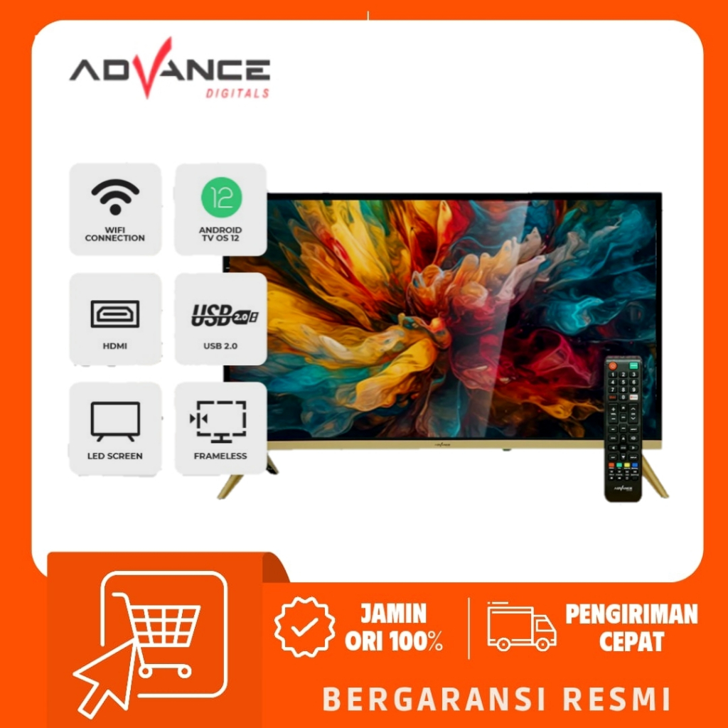Jual Advance TV 3204A Android Tv Led 32 Inch Adv Smart | Shopee Indonesia