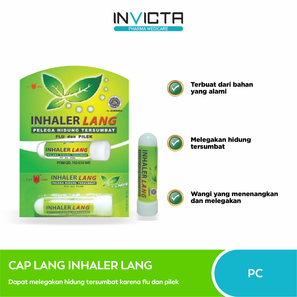Jual Cap Lang Inhaler Lang (melegakan hidung tersumbat) | Shopee Indonesia