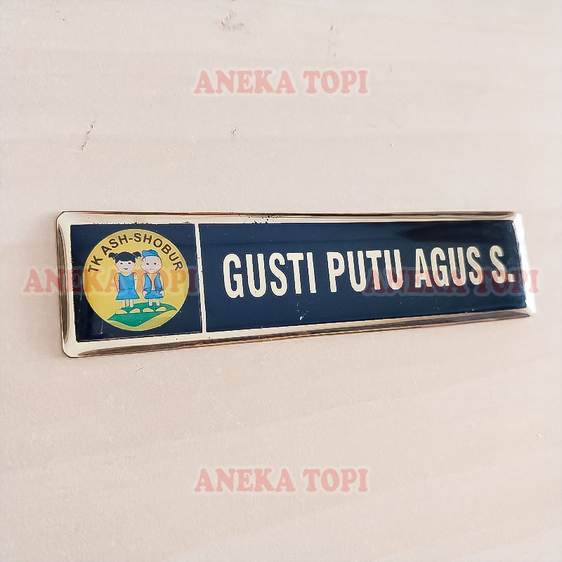 Jual Name Tag Logo Sekolah TK Papan Nama TK Custom Logo - Aneka Topi ...